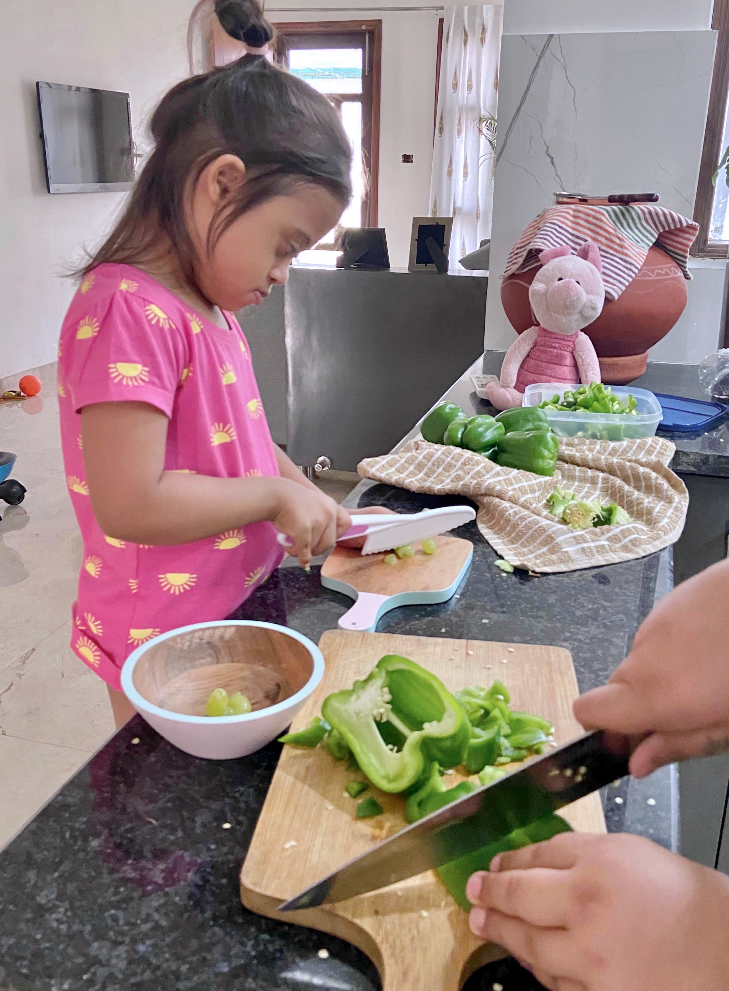 Knife Skills- Slicing The Playdough Activity – Learning With Veda